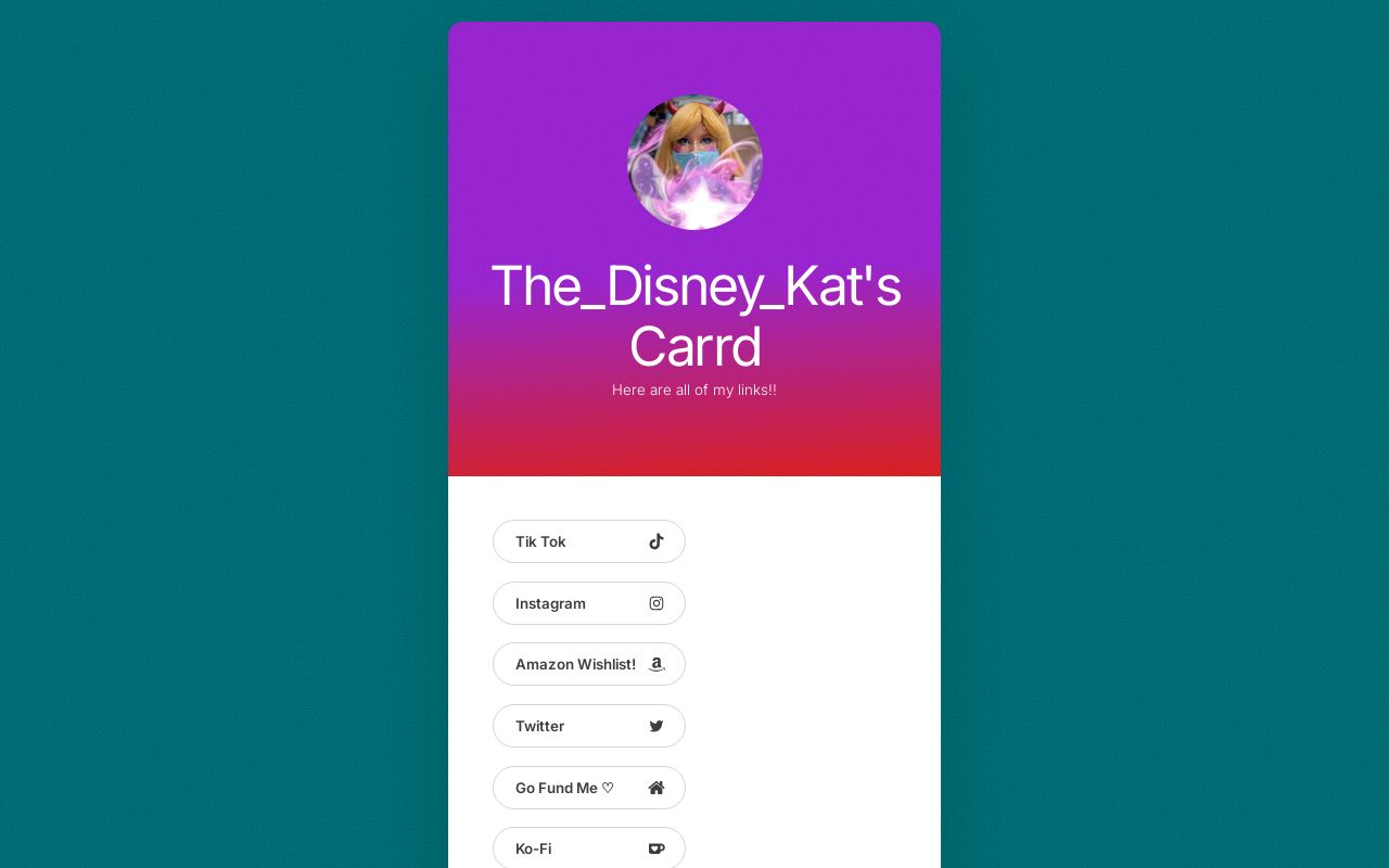 Thedisneykats carrd